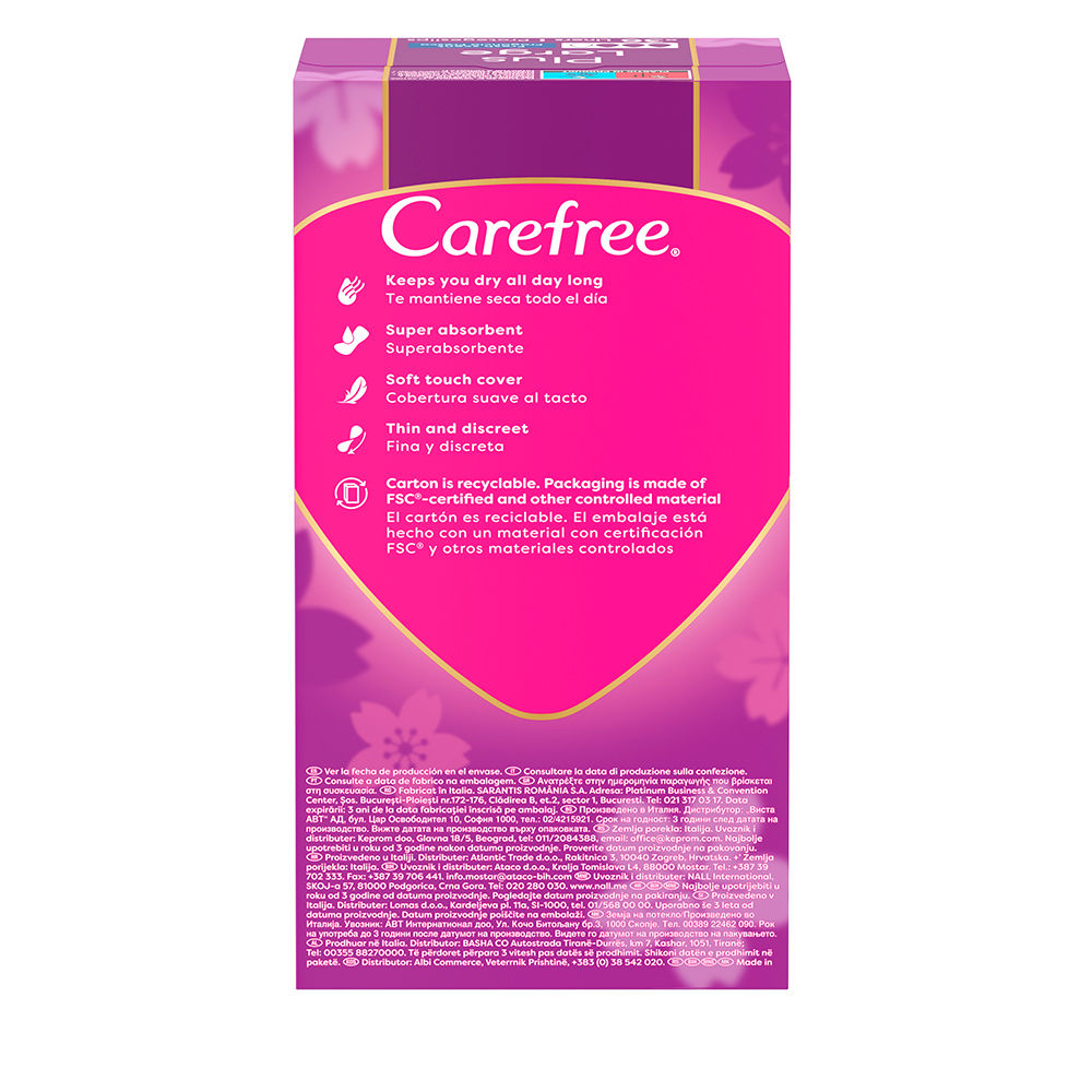 CAREFREE protector maxi fresh Protège-slips Carefree - Perfumes Club