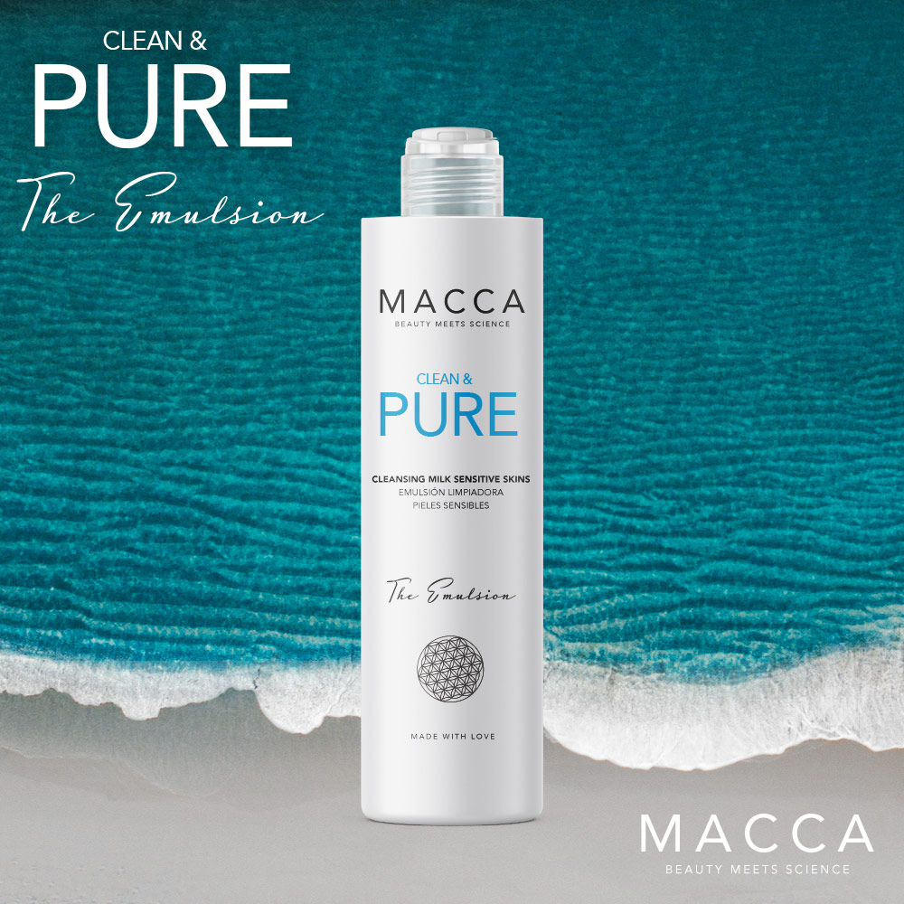 CLEAN & PURE cleansing milk sensitive skins Cleansing milks Macca ...