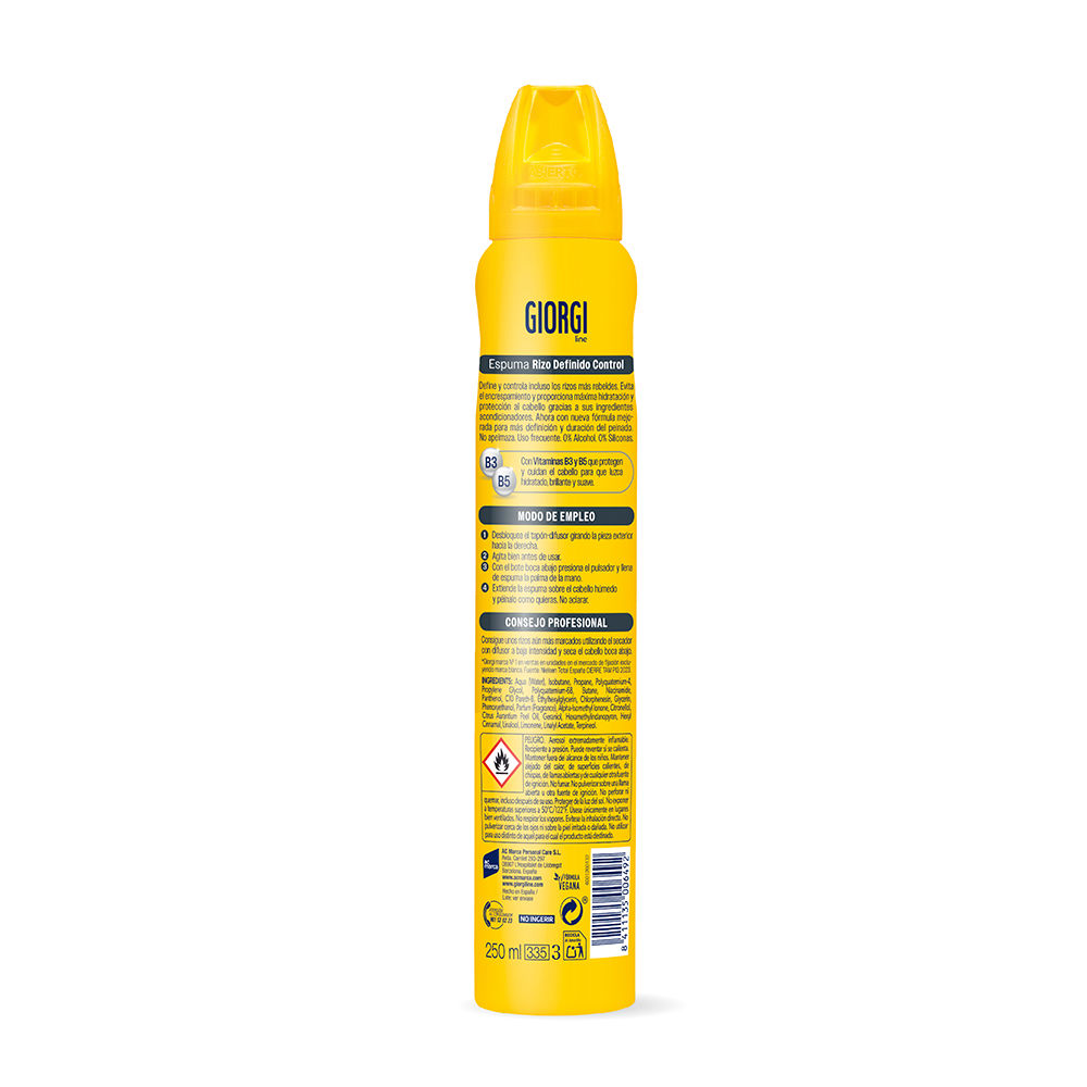 GIORGI DEFINED CURL curly method setting foam no. 6 Giorgi Line Hair ...