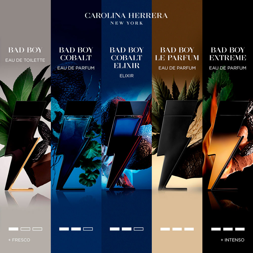 BAD BOY COBALT ELIXIR Carolina Herrera · precio - Perfumes Club