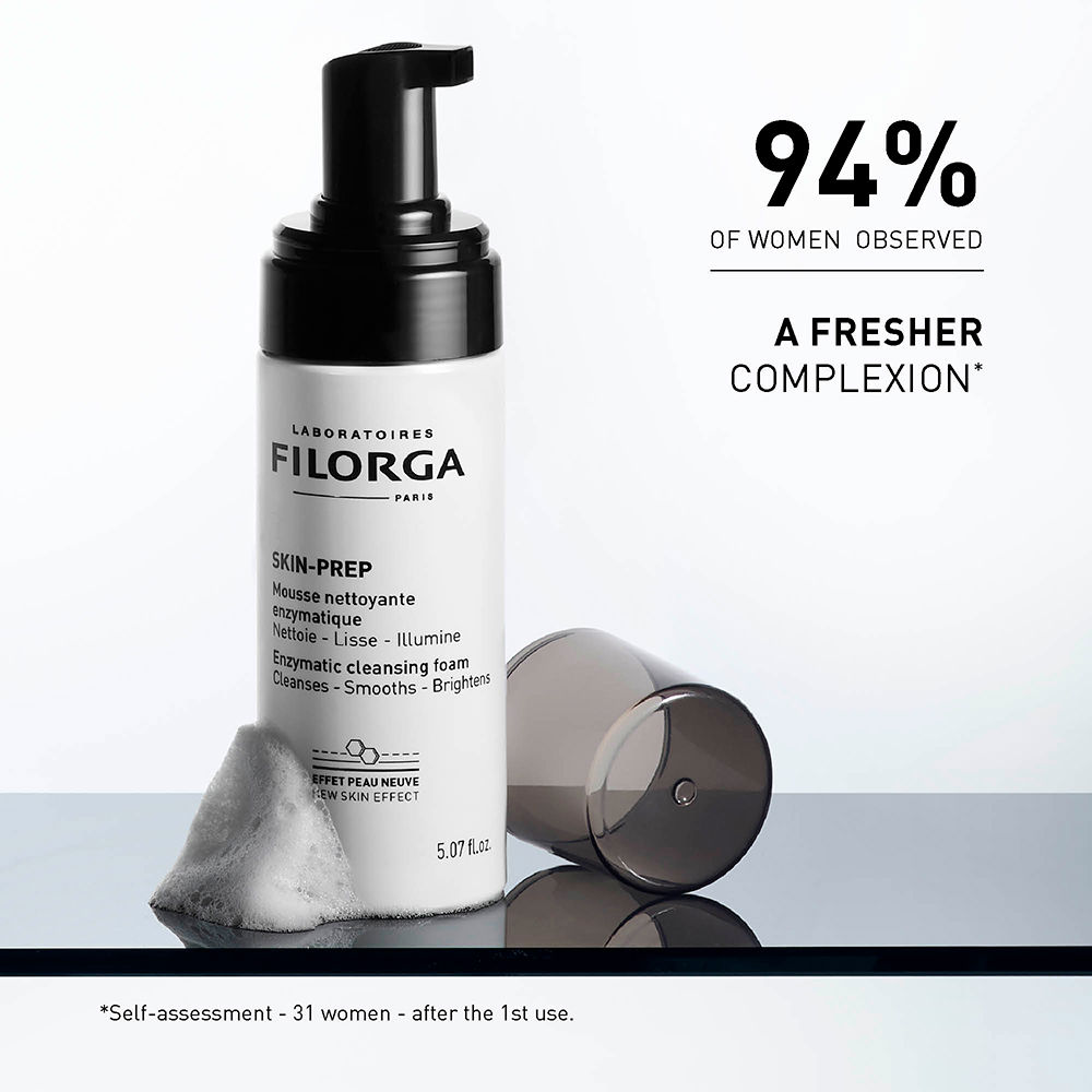 Mousse nettoyante enzymatique SKIN-PREP Nettoyants Laboratoires Filorga ...